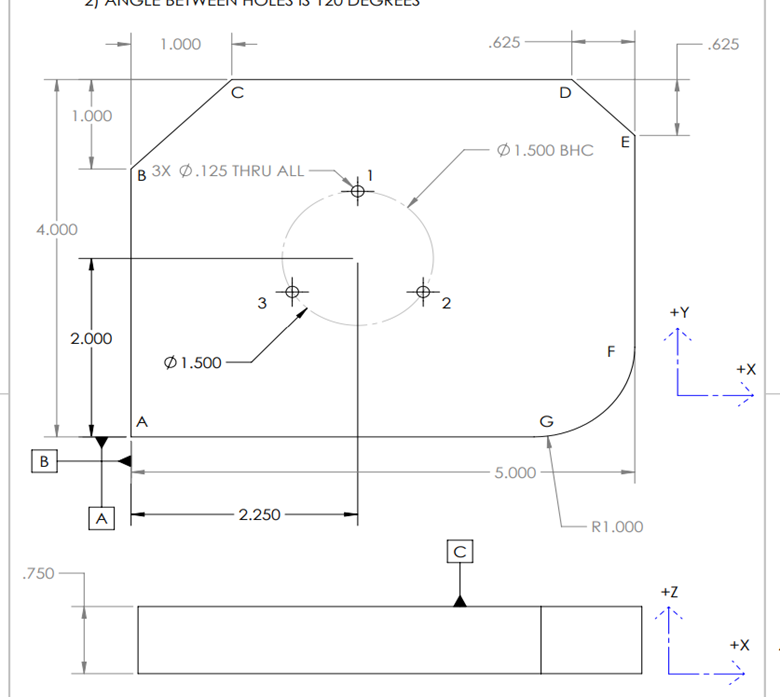Solved Write a code by hand for the following drawing | Chegg.com