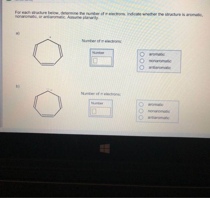 Solved For each structure below, determine the number of r | Chegg.com