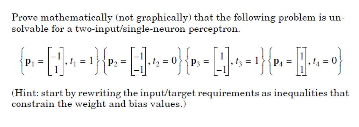 Solved Prove mathematically (not graphically) that the | Chegg.com