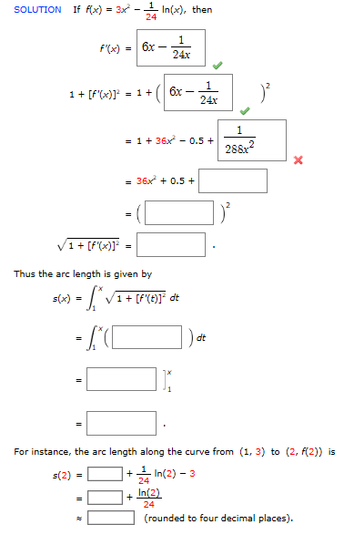 Solved SOLUTION If =3x'-1-h(x), then 24 24x 24r 2882 -36x | Chegg.com