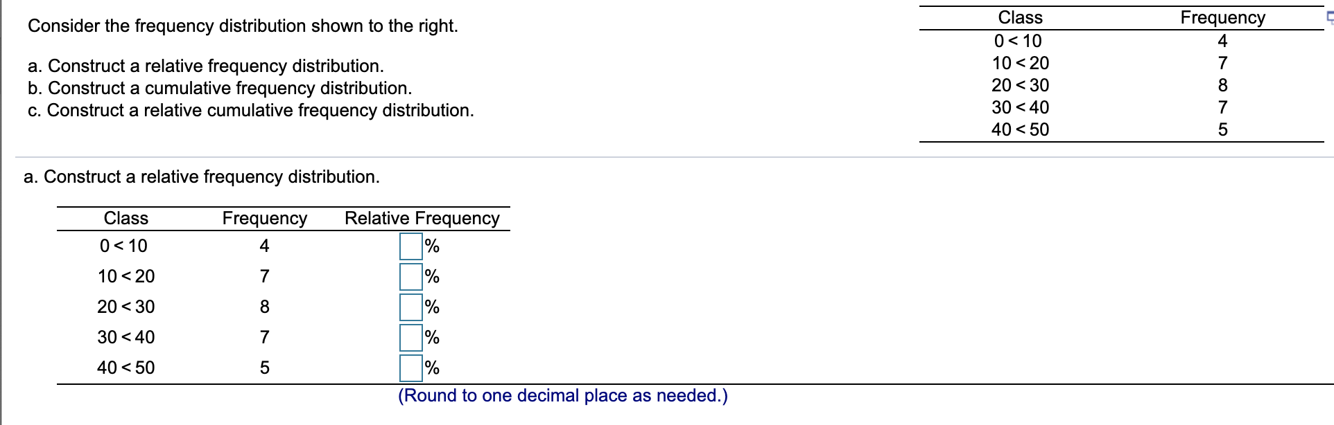 Solved Please use the given chart to complete Part A | Chegg.com