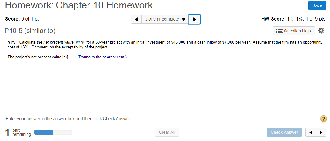 Solved Homework Chapter 10 Homework Save Score 0 Of 1 Pt 3