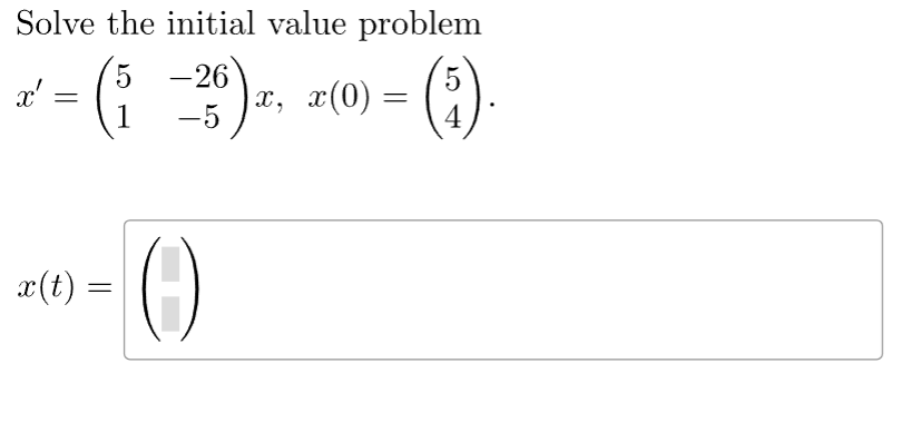 Solved Solve the initial value problem | Chegg.com
