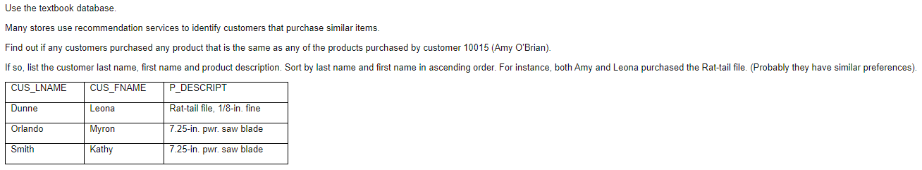 Solved Use the textbook database. Many stores use | Chegg.com