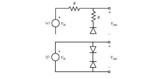 Solved Solve circuits (a)-(f), assuming a real diode. | Chegg.com