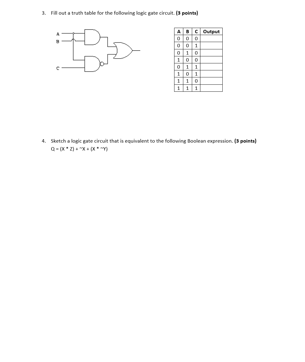 Solved 1. Fill out the following truth table to prove the | Chegg.com