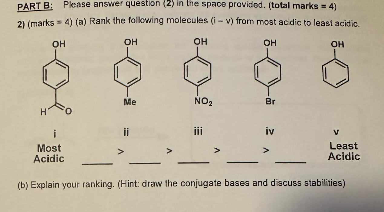 Solved PART B: Please answer question (2) in the space | Chegg.com