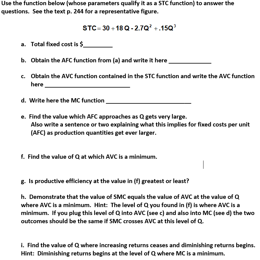 Solved Use the function below (whose parameters qualify it | Chegg.com