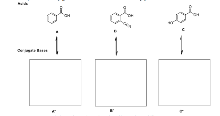 Solved Conjugate base for this acid? Which one is most | Chegg.com