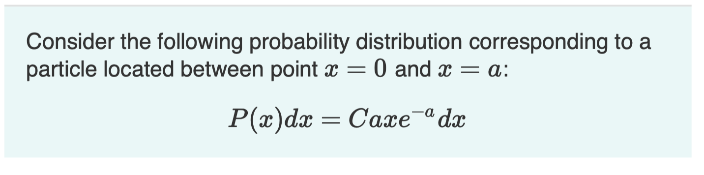 Solved Consider the following probability distribution | Chegg.com