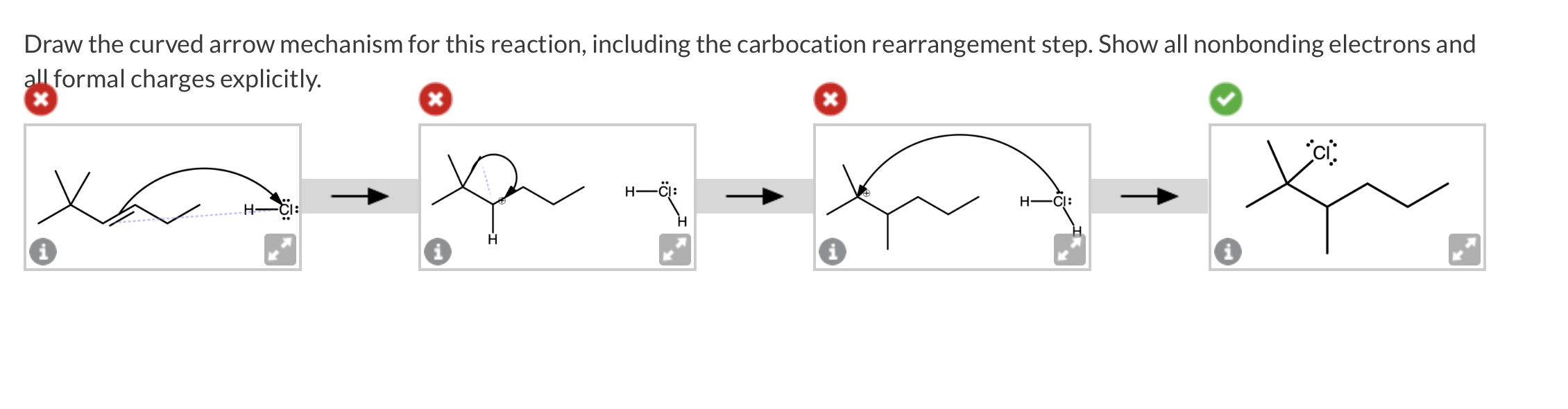 Solved The reaction of an alkene with a hydrogen halide (HX) | Chegg.com