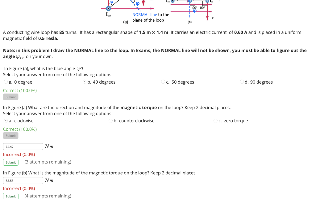 Solved General setup Looking down from above W to B т F Ф IP | Chegg.com