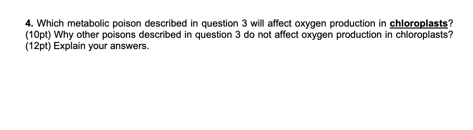 Solved 3. In the lab, metabolic poisons can be used to study | Chegg.com