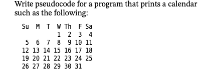 Solved Hello, I just need the pseudocode (English writing) | Chegg.com