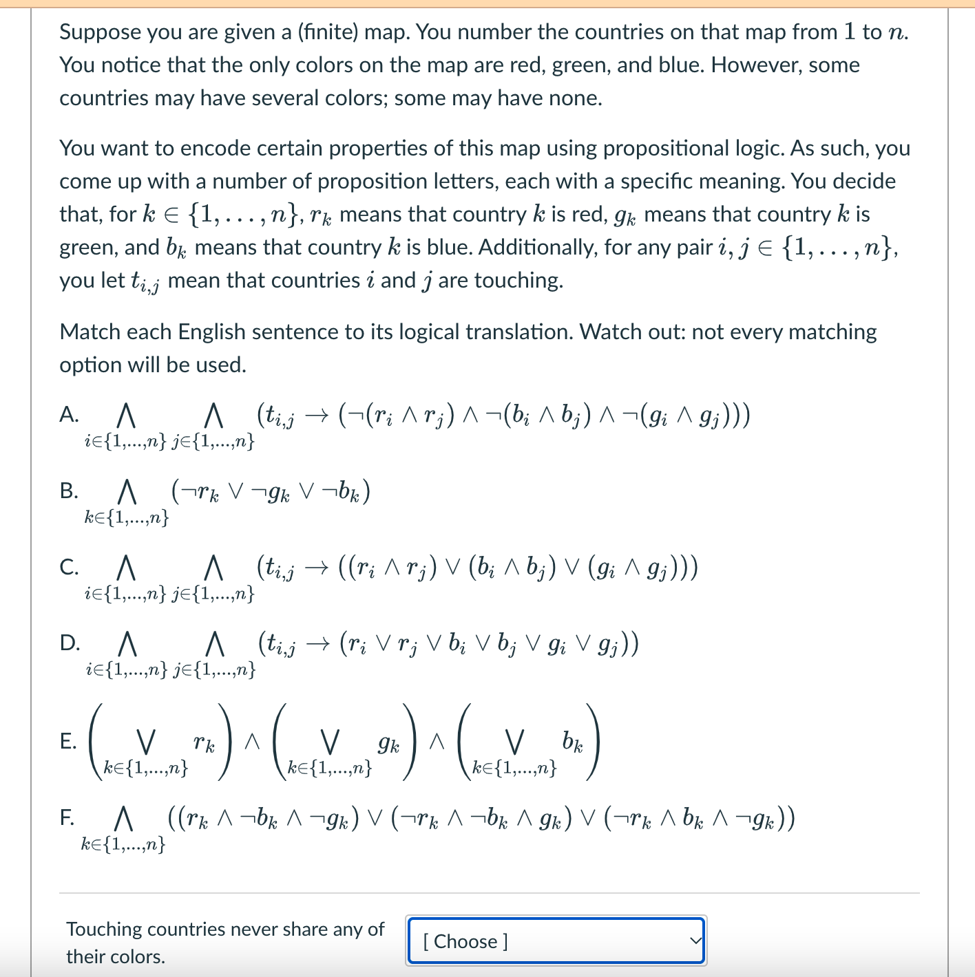 Solved This is for a logic class. I don't get what I need to | Chegg.com