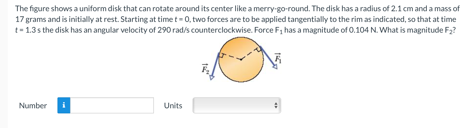 Solved The figure shows a uniform disk that can rotate | Chegg.com