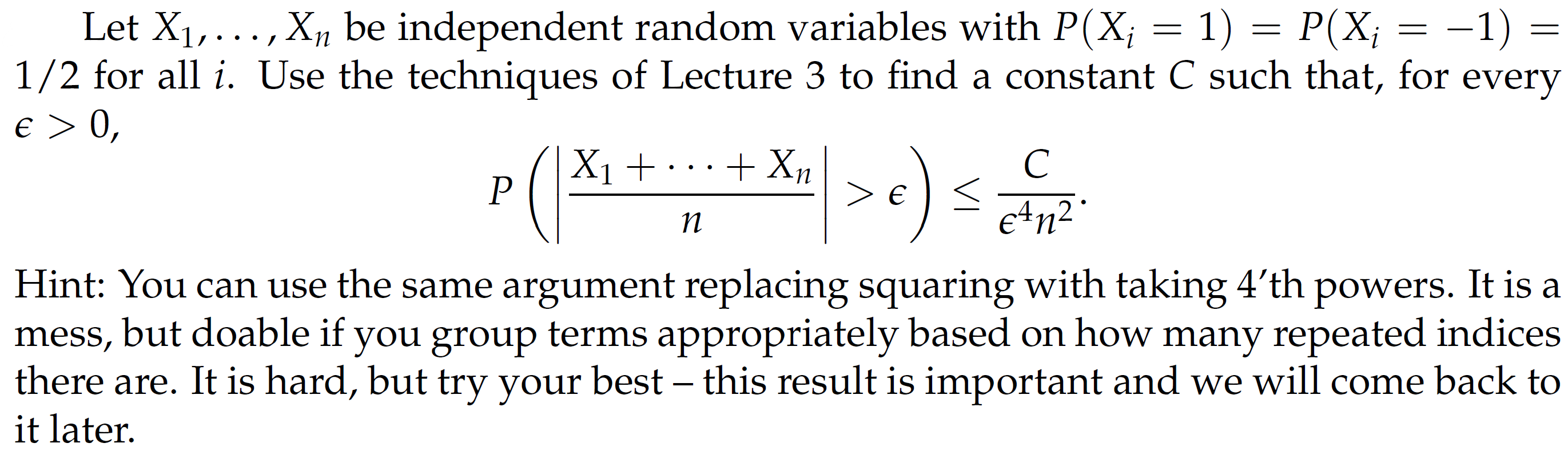 Solved Let X1,…,Xn be independent random variables with | Chegg.com