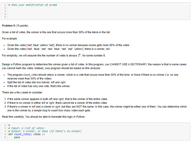 Solved Problem 5 (10 points) Use the Master's theorem to | Chegg.com