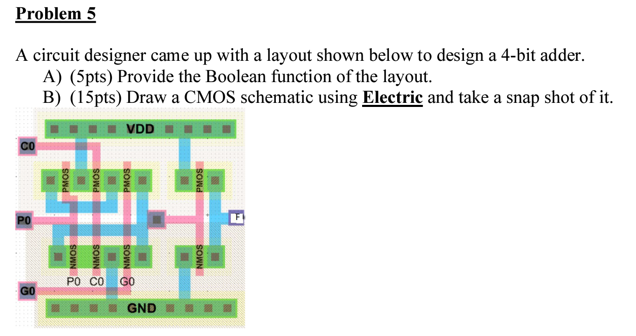 Solved A Circuit Designer Came Up With A Layout Shown Below 