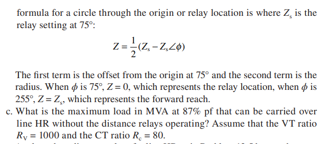 12.5 a. Apply and set distance-type relays at | Chegg.com