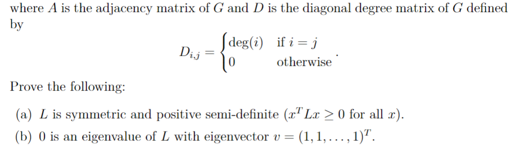 Solved 5. Let G=(V,E) be a simple graph (no self-loops), so | Chegg.com