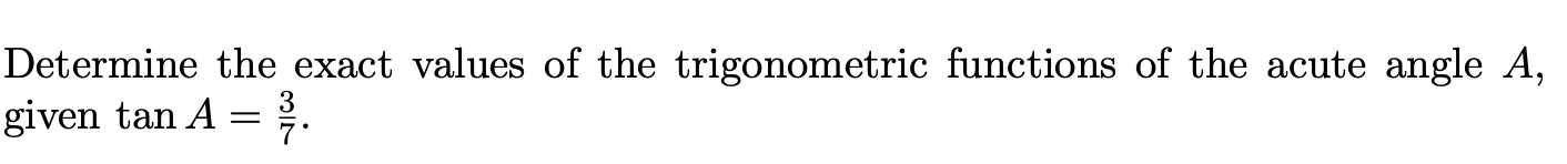 Solved Determine the exact values of the trigonometric | Chegg.com