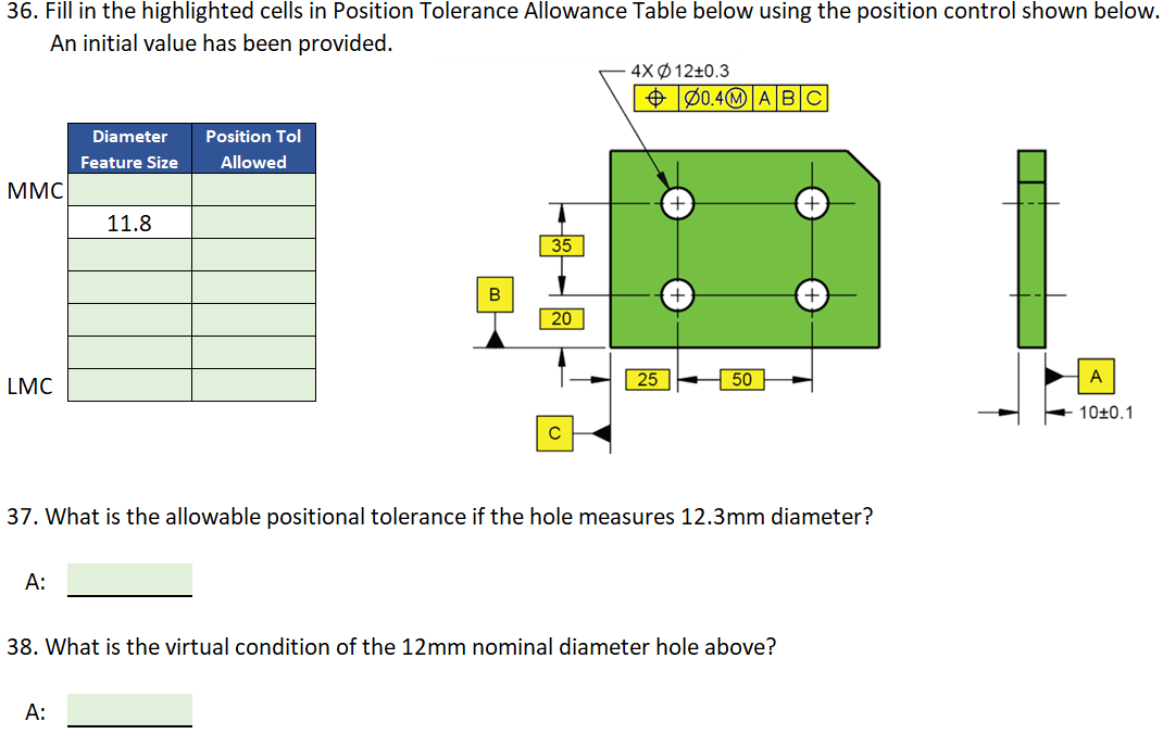 [Solved]: 36. Fill in the highlighted cells in Position To