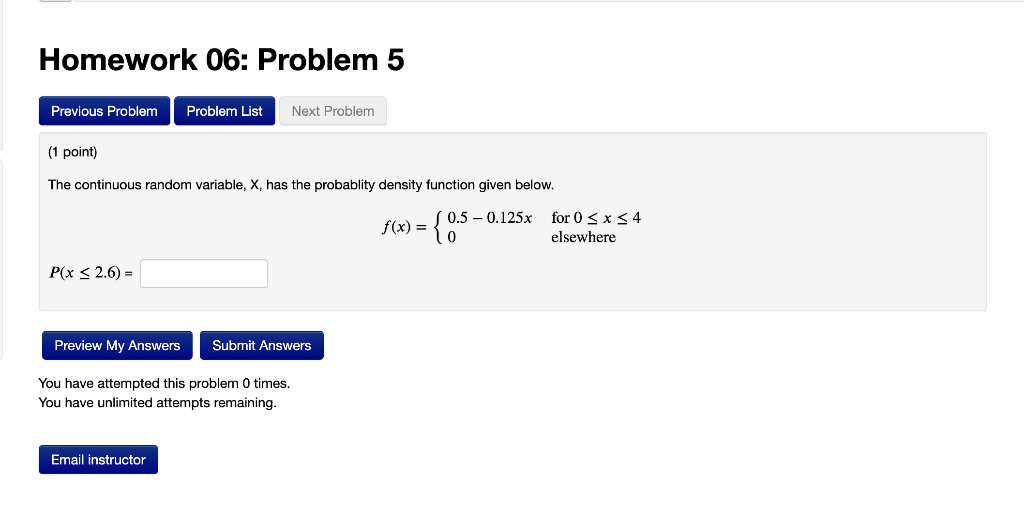 Solved The Continuous Random Variable X Has The Probablity 8928