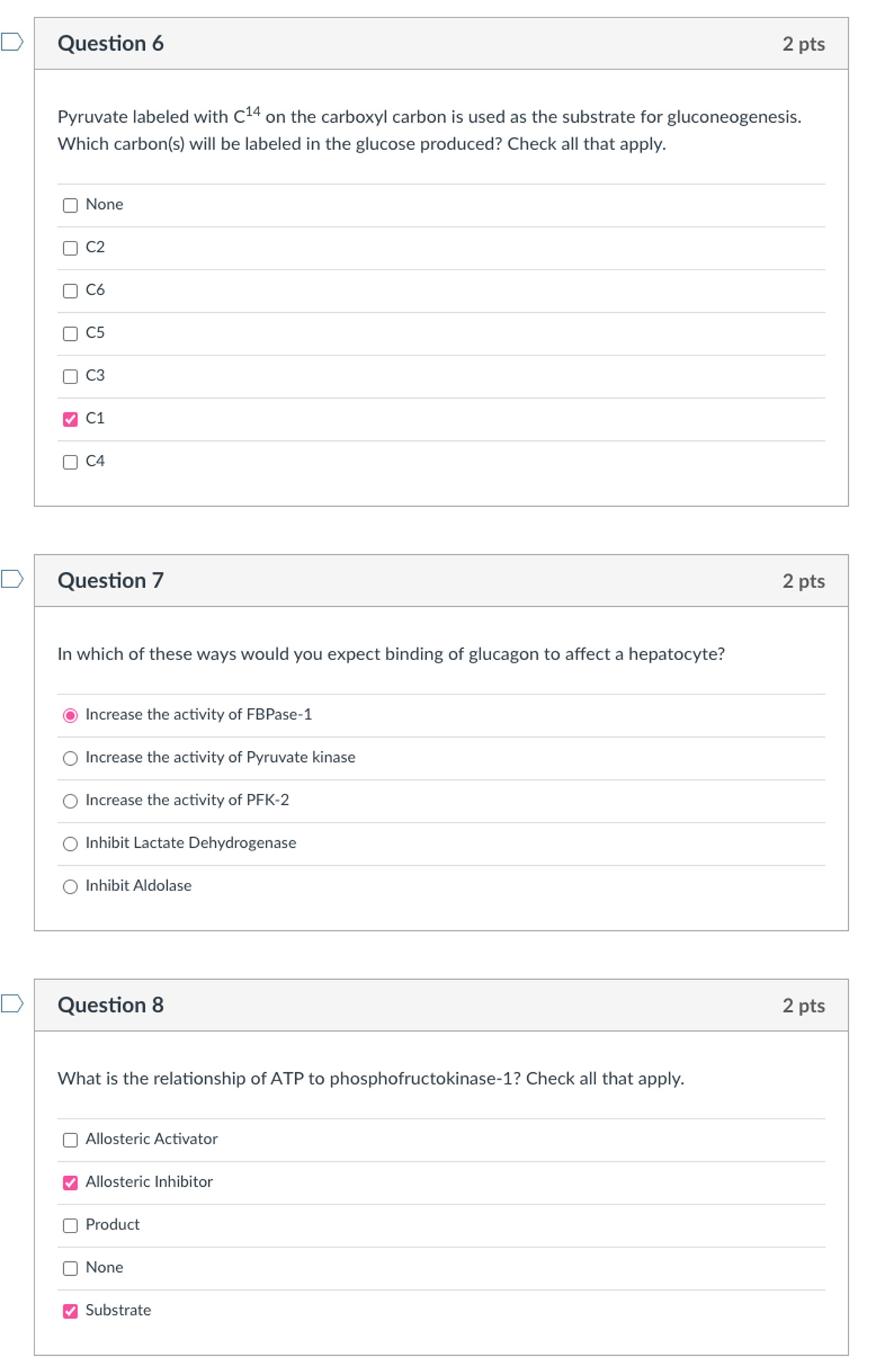 Solved Question 6Pyruvate labeled with C14 ﻿on the carboxyl | Chegg.com