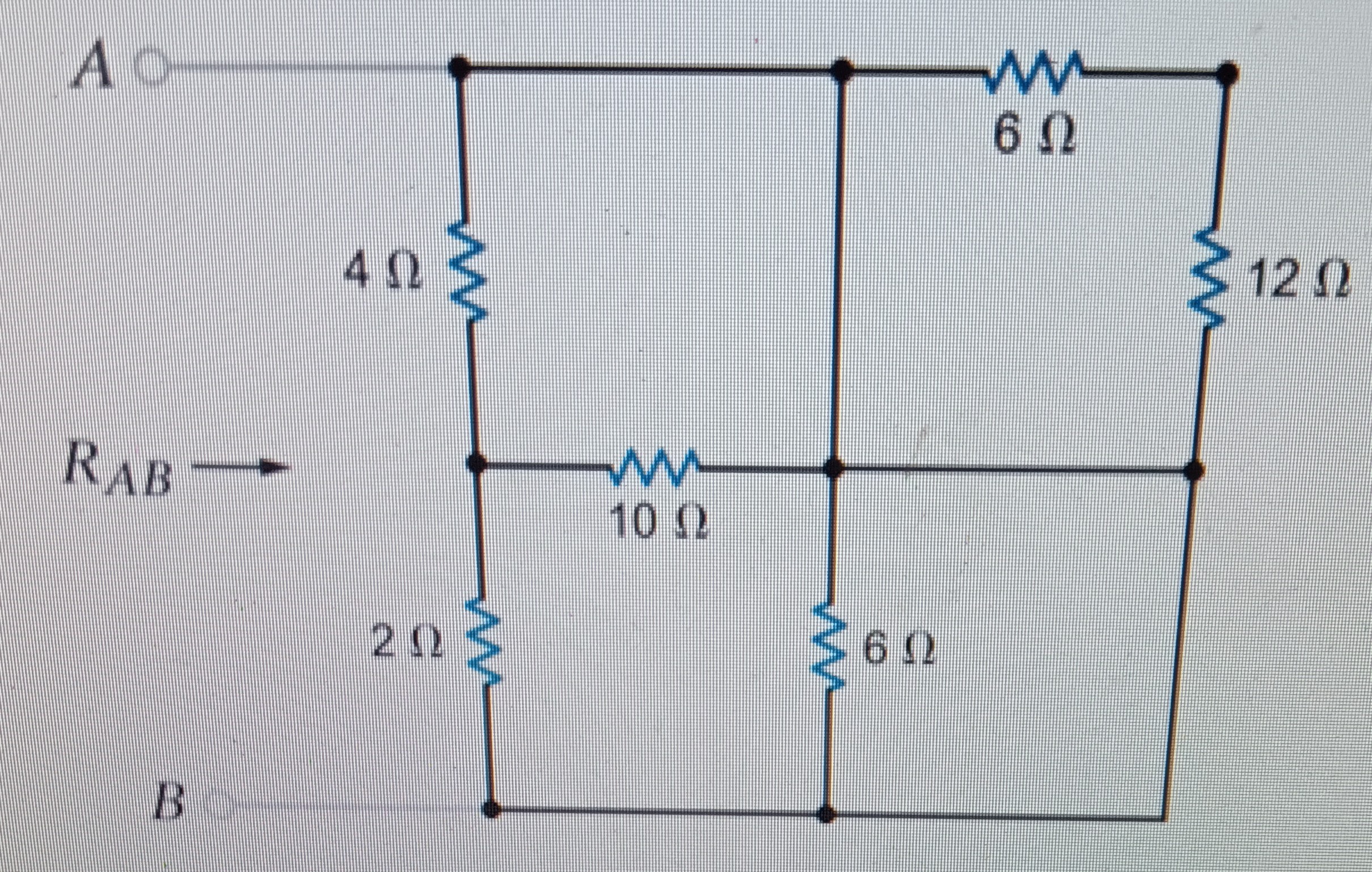Solved Find equivalent resistance for Rab using series and | Chegg.com