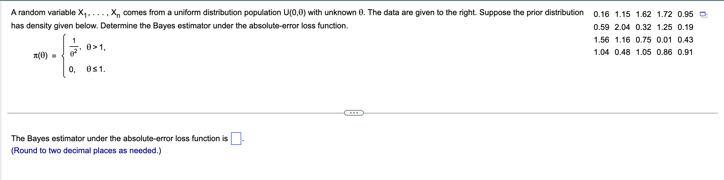 Solved A random variable X1,…,Xn comes from a uniform | Chegg.com
