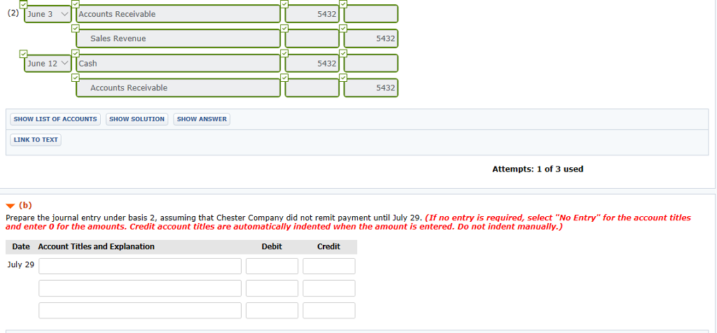 Solved Exercise 7-5 (Part Level Submission) On June 3, | Chegg.com