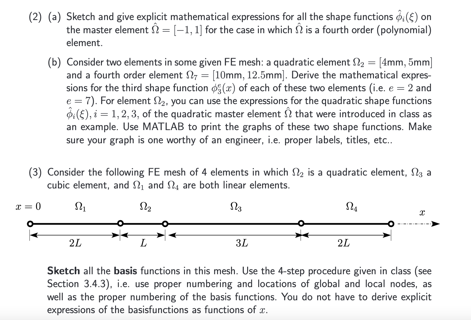 Solved (2) (a) Sketch and give explicit mathematical | Chegg.com