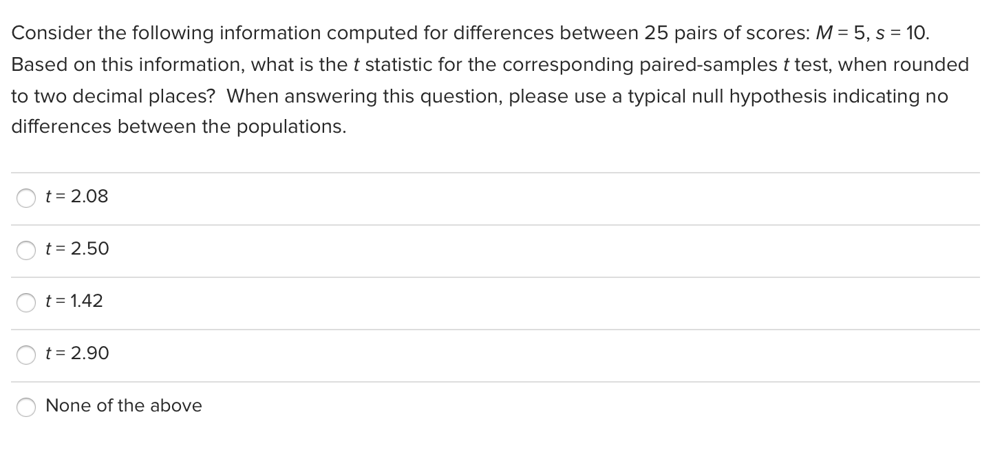 Solved Consider the following information computed for | Chegg.com