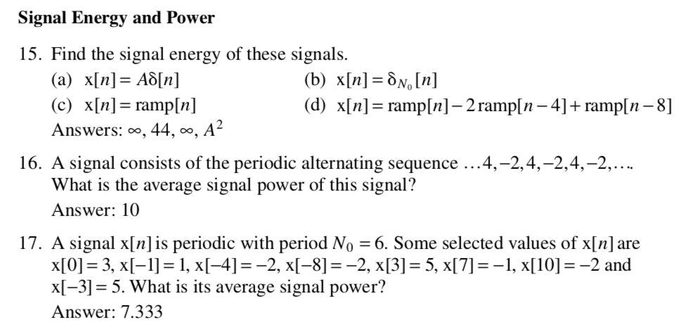 Solved Hi can you help me solve the following Signals and | Chegg.com