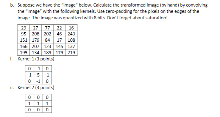 Solved b. ﻿Suppose we have the "image" below. Calculate the | Chegg.com