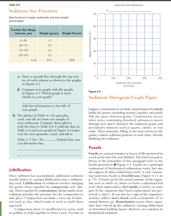 Solved LAB 4 Sedimentary Rocks OBJECTIVES To understand how | Chegg.com