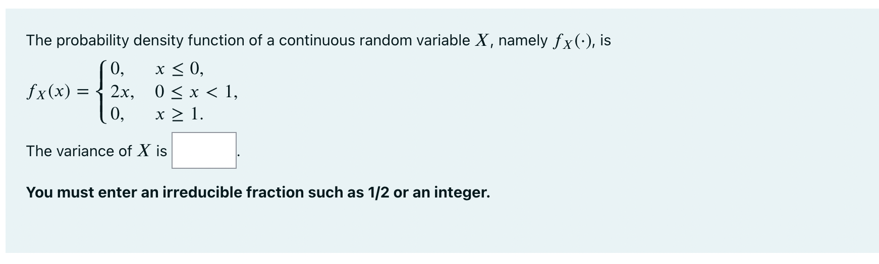 Solved The probability density function of a continuous | Chegg.com