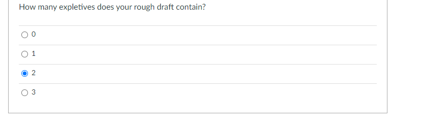 Solved How many expletives does your rough draft contain? O | Chegg.com