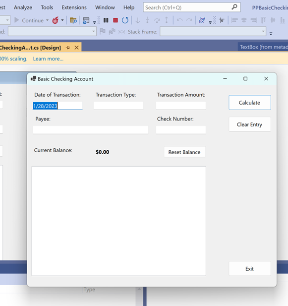 Solved My assignment uses C#, Visual Studio, and a Windows | Chegg.com