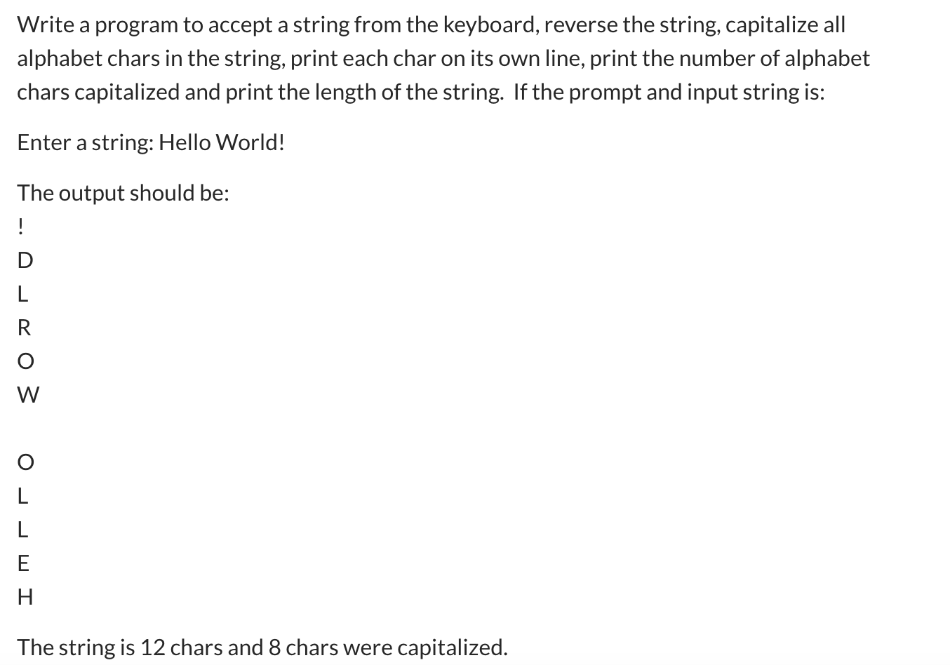 Solved Write A Program To Accept A String From The Keyboard Chegg