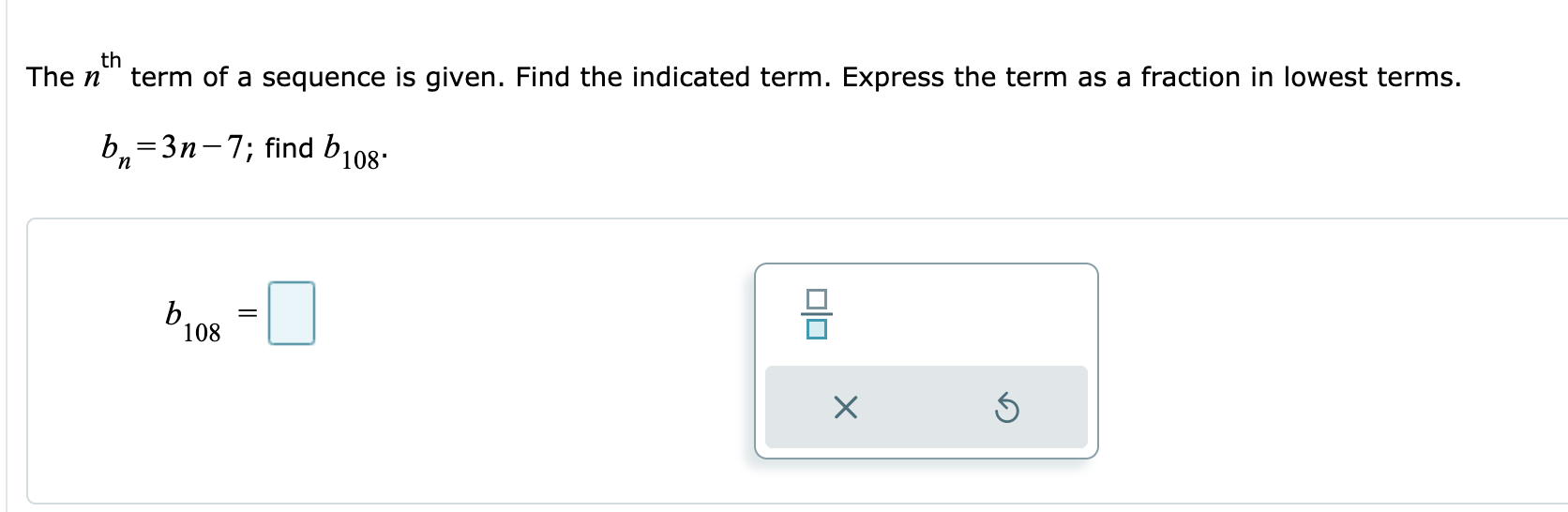 Solved th The n term of a sequence is given. Find the | Chegg.com