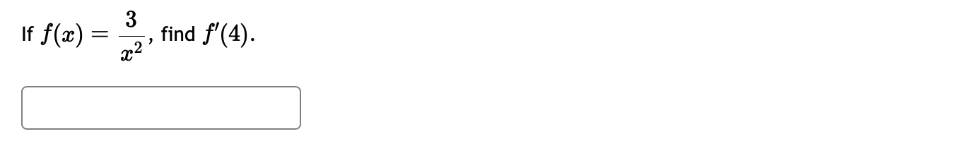 Solved If f(x)=x23, find f′(4)f(x)=2+3x−4x2If f(x)=3x2−5x+3, | Chegg.com