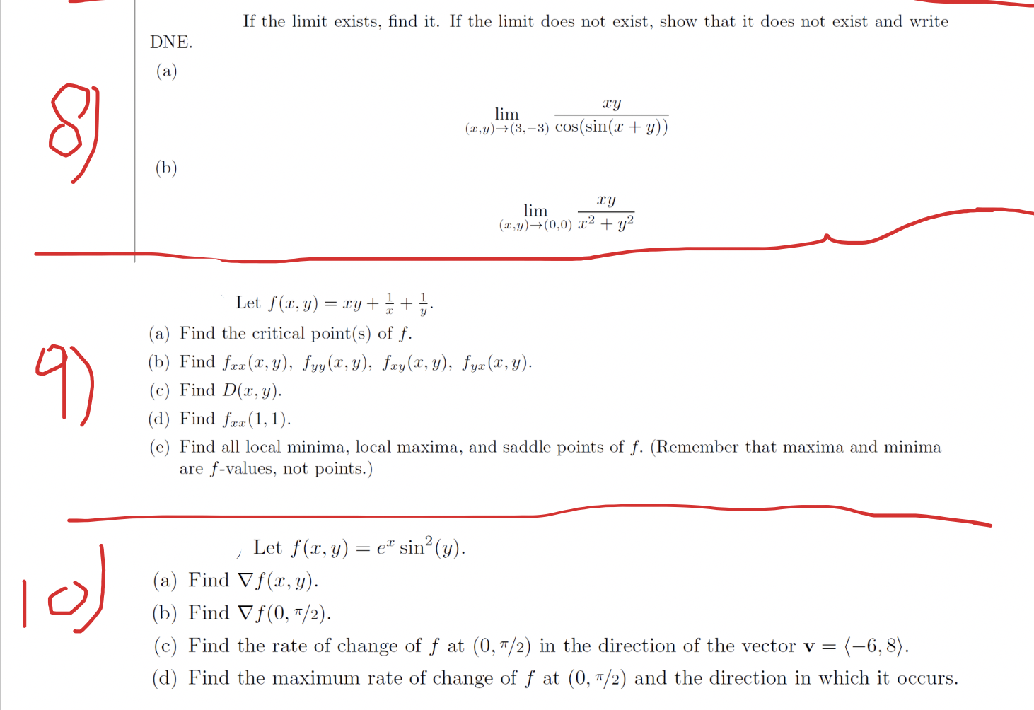 Solved If the limit exists, find it. If the limit does not | Chegg.com