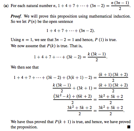 Solved n (3n - 1) (a) For each natural number, 1 +4+7+. (3n | Chegg.com
