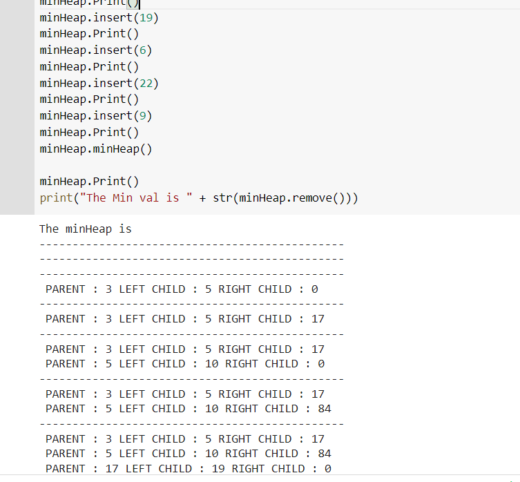 Solved import sys class MinHeap: = def __init__(self, | Chegg.com