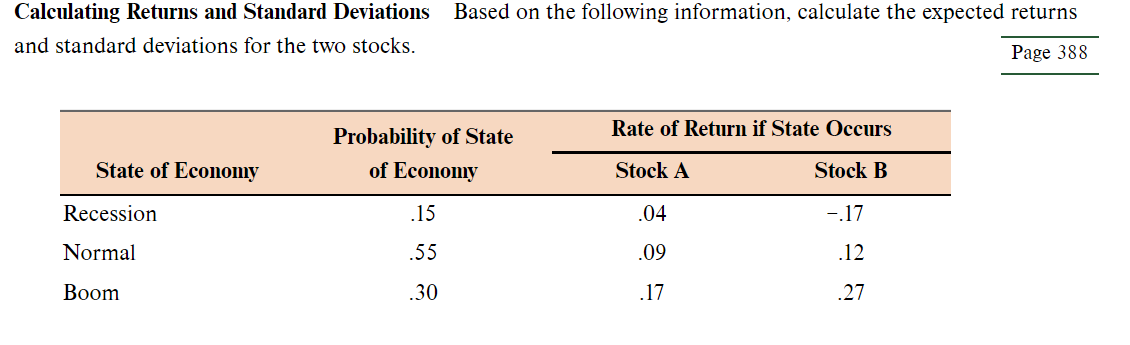 Solved Calculating Returns and Standard Deviations Based on | Chegg.com