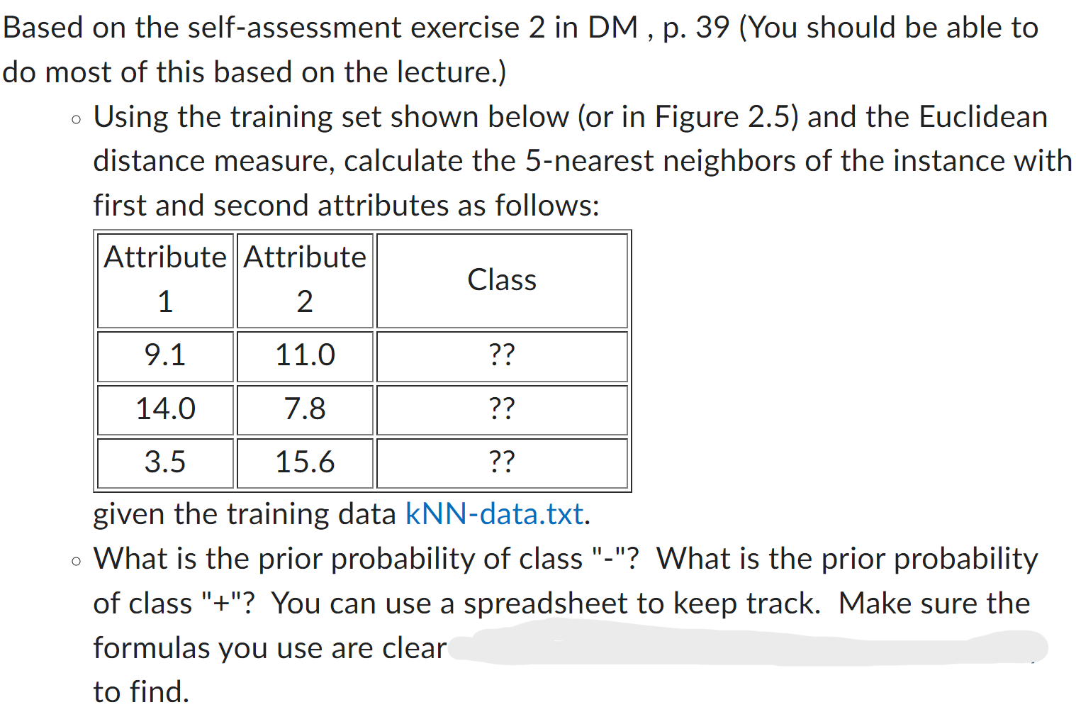Solved Based on the self-assessment exercise 2 in DM , p. 39 | Chegg.com