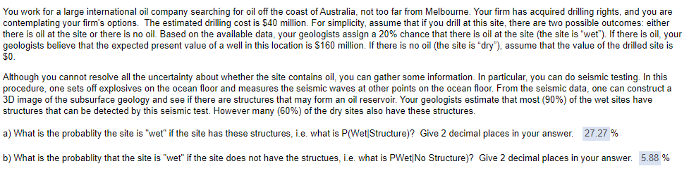 Solved Can you tell me how to get to these answers with | Chegg.com