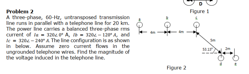 Solved Figure 1 4m 4m Problem 2 A three-phase, 60-Hz, | Chegg.com